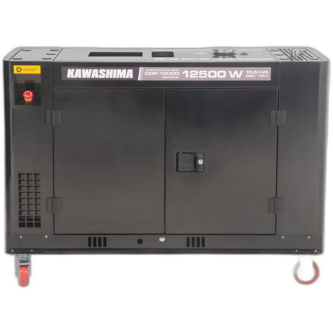 Gerador à Diesel Dgr-13000 Trifasico 220V 12,5Kw Cabinado Kawashima ...