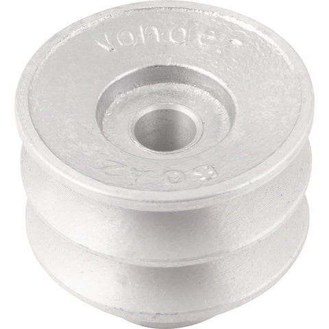 Polia Alumínio 2 Canais Perfil a 60mm c/ Furo 1/2'' Vonder – Guimepa